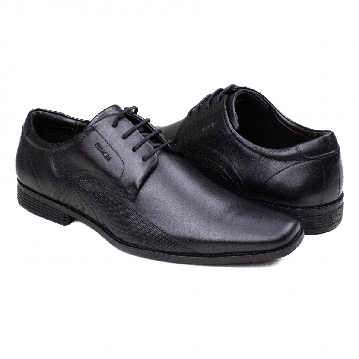 Sapato Masculino Ferracini Liverpool Amarrar - PRETO - 4080